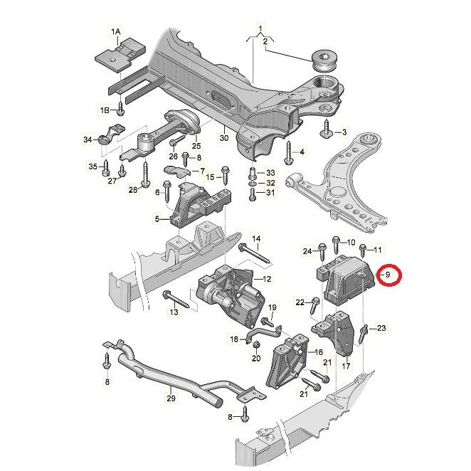 フォルクスワーゲン VW アウディ ミッションマウント A3 ボーラ ゴルフ4 ニュービートル 1J0199555AJ 優良品 : Bay ...