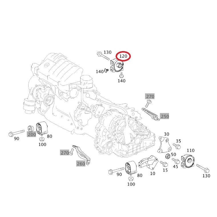 Mercedes-Benz ベンツ ミッションマウント 右 Aクラス W169 Bクラス W245 1692400618 優良品 : Bay ...