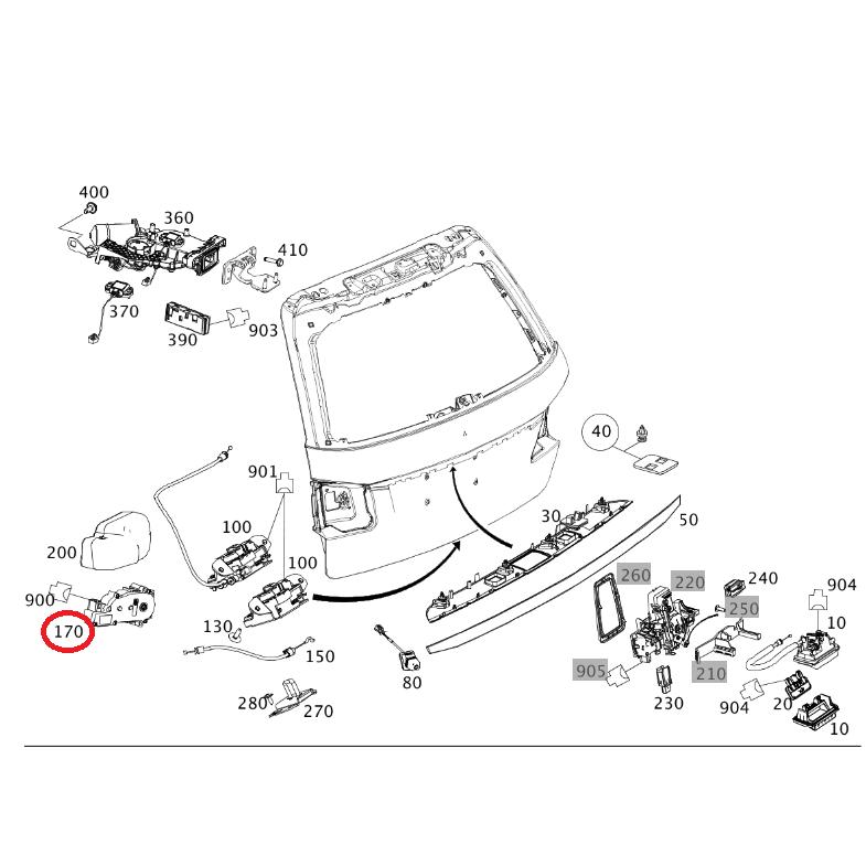 Mercedes-Benz ベンツ トランクロックモーター リアゲートモーター W156 W166 W204 W212 W218 W447 等 ...