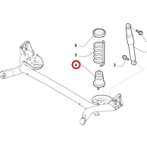 FIAT（フィアット） リア ショック バンプラバー 左右共通 片側分 500 500C 500X パンダ 51811829 優良品 ...