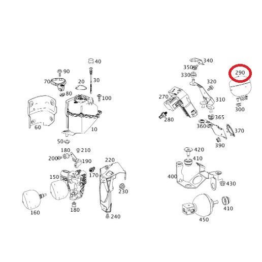 Mercedes-Benz ベンツ ABC リア アキュームレーターW221 W216 W222 R230 等 純正 2213280015 ...