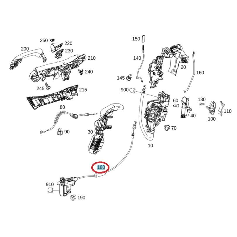 Mercedes-Benz ベンツ Sクラス W222 ドア エレクトリカル クロージングアシスト フロント 右側 2227601400 純正 ...