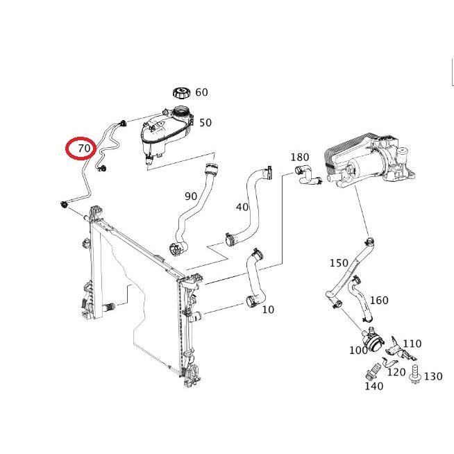 Mercedes-Benz ベンツ ベンチレーションホース エア抜きホース ブリーザーホース Aクラス W176 Bクラス W246 ...