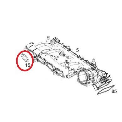 Mercedes-Benz ベンツ インテークマニホールドガスケット 4枚セット M270 M274 4気筒用 2700960180 ...