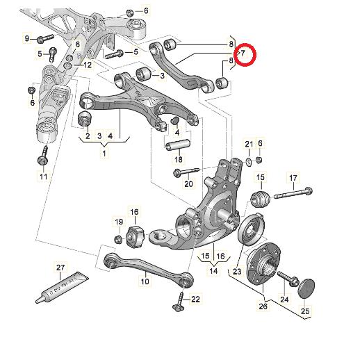ポルシェ マカン リア ロアアーム 左側 8K0505323H 8K0505323F 8K0505323D PAB505323 LEMFORDER製 : 3802201-1 : Bay ...