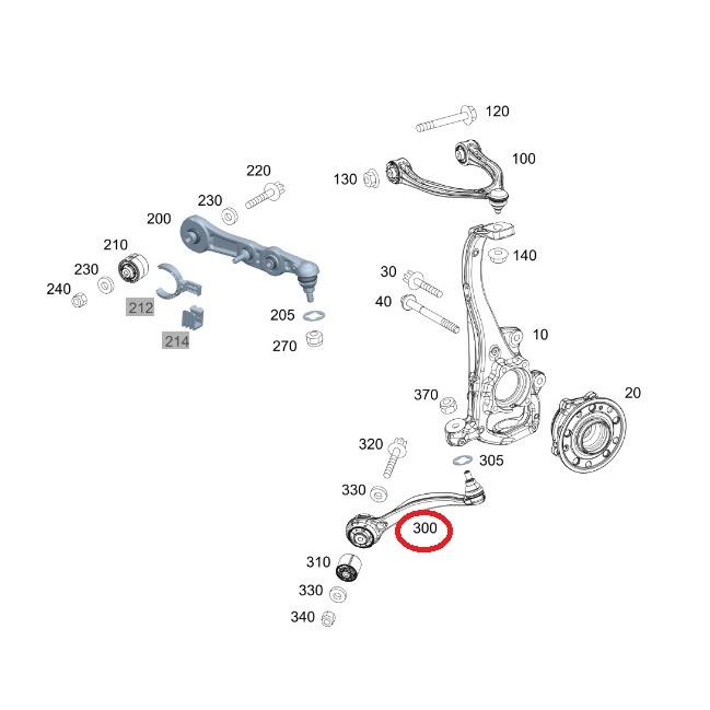 Mercedes-Benz ベンツ フロント テンションロッド 左 W205 W213 W238 W257 2053301505 ...