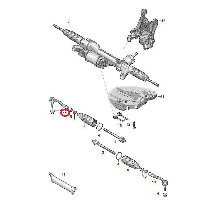 Audi アウディ タイロッドエンド 右 A4 A5 A6 A7 Q5 8W0423812C 8W0423812B LEMFORDER製 ...