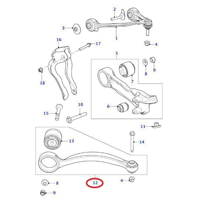 JAGUAR ジャガー フロント テンションロッド 左右共通 片側分 1本 XJ X351 C2D49933 AW933C256AF ...