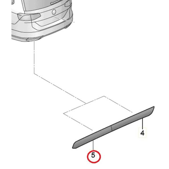 フォルクスワーゲン（Volkswagen） VW パサート 3G リアリフレクター 外側 左 3G0945105A 純正品 : Bay ...