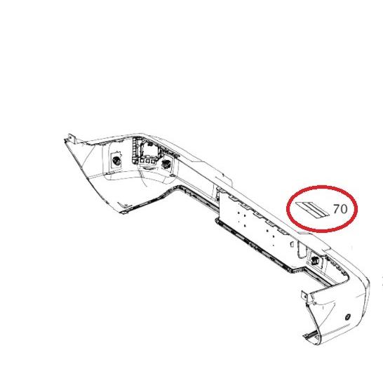 Mercedes-Benz 純正 ベンツ リアバンパー ステップパッド 片側分 W463 Gクラス 4639870000647C45 ...