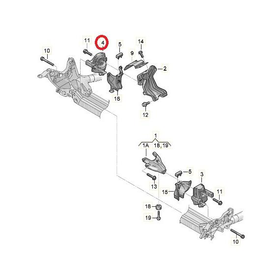 アウディ A6 4G エンジンマウント 右側 1個 4G0199381QA 純正品 : 4g0199381qa : Bay side ...