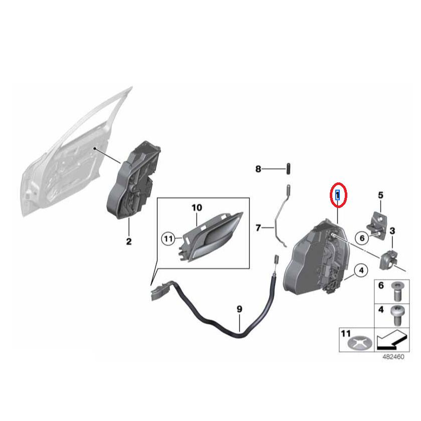 BMW ミニ フロント 左 ドアロックASSY 51217229457 純正 : Bay side parts - 通販 - Yahoo!ショッピング