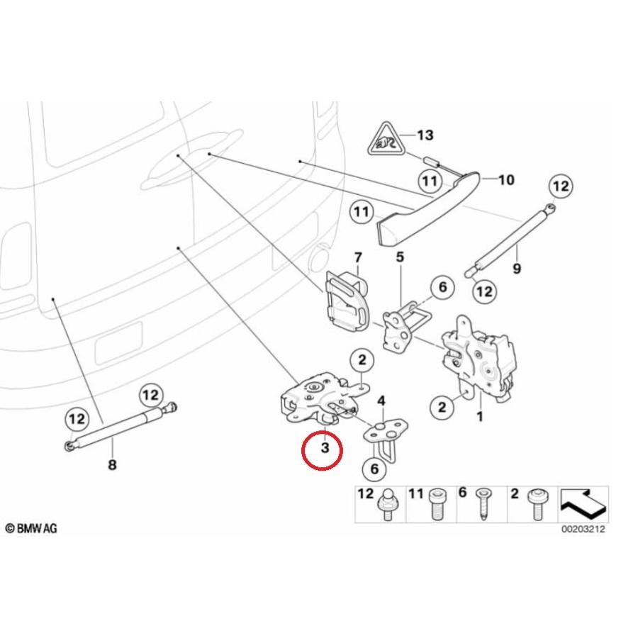 MINI ミニ R55リアゲートロック 左側 51247167498 純正 : Bay side parts - 通販 - Yahoo!ショッピング