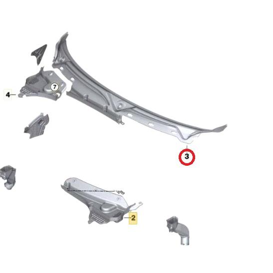 MINI ミニ F57 F55 F56 カウルカバー カウルトップパネル センター 51717301014 純正品 : Bay side ...