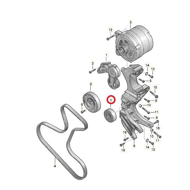 フォルクスワーゲン VW アウディ ポルシェ ファンベルト アイドラープーリー Q7 トゥアレグ カイエン 022145276A INA製 ...