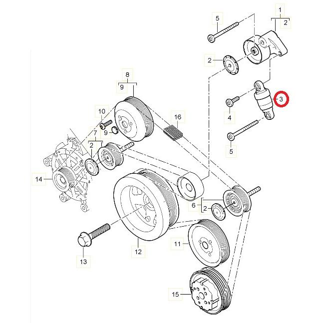 PORSCHE（ポルシェ） ファンベルトテンショナーショック ダンパー カイエン 794810226121 INA製 : Bay side ...