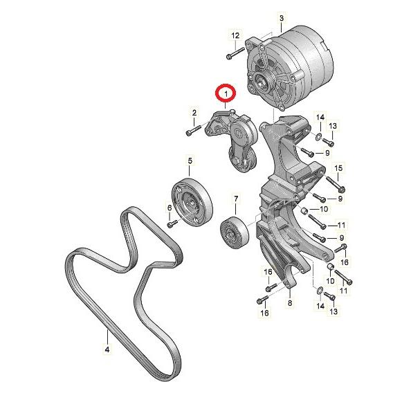 フォルクスワーゲン VW アウディ ポルシェ Q7 トゥアレグ カイエン ファンベルトテンショナー 022145299E ...