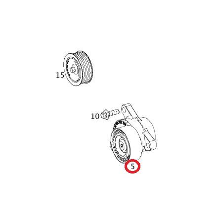 Mercedes-Benz ベンツ ファンベルトテンショナー 2762000370 2762000170 INA製 : Bay side ...