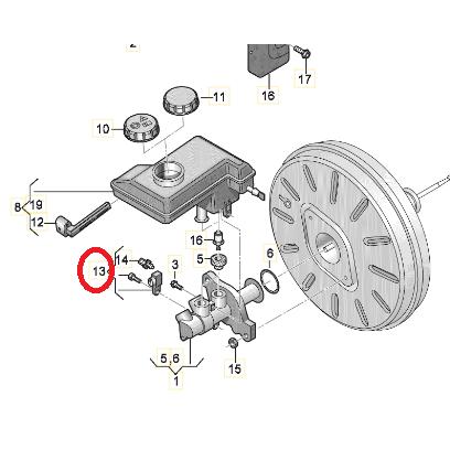 フォルクスワーゲン VW アウディ 純正 ブレーキランプスイッチ ストップランプスイッチ 5G0698459 8P0698459B 純正品 ...
