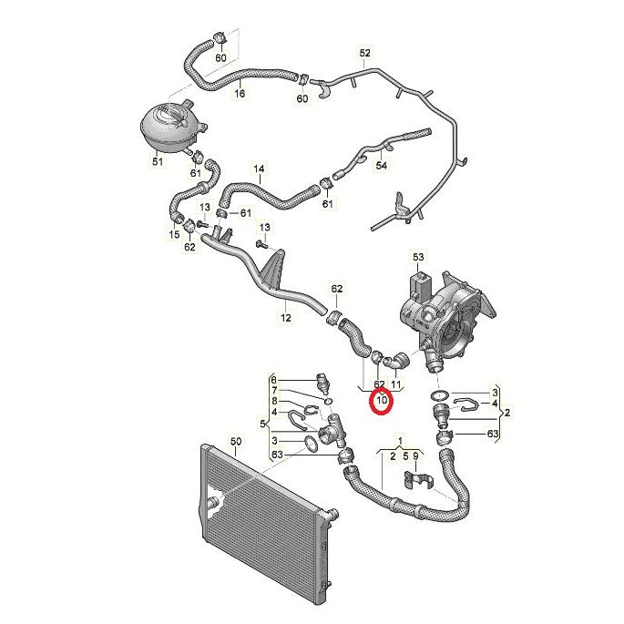 フォルクスワーゲン VW アウディ ウォーターホース 5Q0122058B 純正品 : Bay side parts - 通販 - Yahoo ...