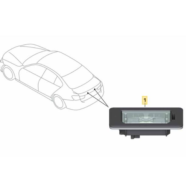 BMW リア ライセンスランプ ライセンス プレートライト LED 1個 E81 E87 F20 F21 F12 F13 F06 E89 ...