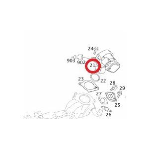 Mercedes-Benz ベンツ EGRバルブ W212 6421401960 642140196080 642140196064 純正品 ...