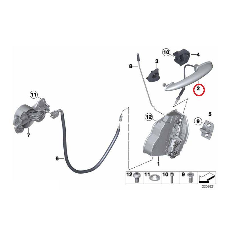 FIAT（フィアット） 500 純正 フロントドア アウターハンドル 左 1個 735485876 735694924 : Bay side ...
