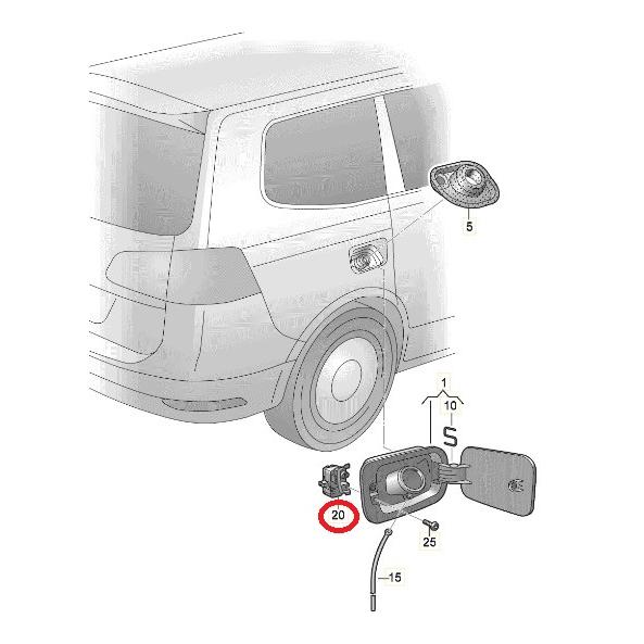 フォルクスワーゲン VW シャラン 燃料 フラップ アクチュエーター フューエルフラップアクチュエーター セントラルロックモーター ...