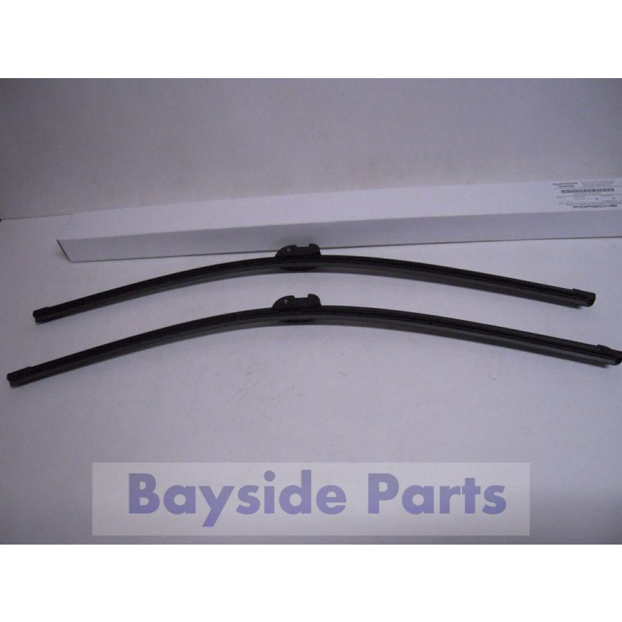 PORSCHE ポルシェ 純正 ワイパーブレード フロント 左右セット カイエン 958 左ハンドル用 95862893900 ...