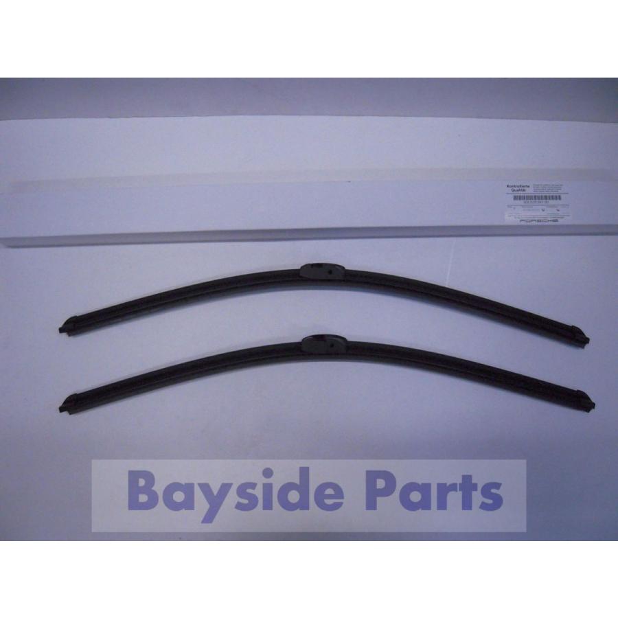 PORSCHE ポルシェ 純正 ワイパーブレード フロント 左右セット カイエン 958 右ハンドル用 95862894100 ...