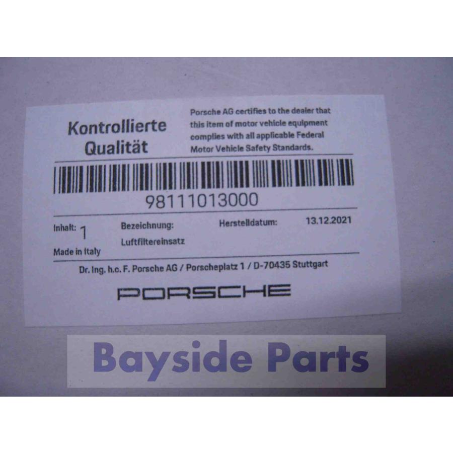 PORSCHE エアーフィルター エアーエレメント ポルシェ ボクスター ケイマン 98111013000 片側分 1個 純正品 : Bay ...
