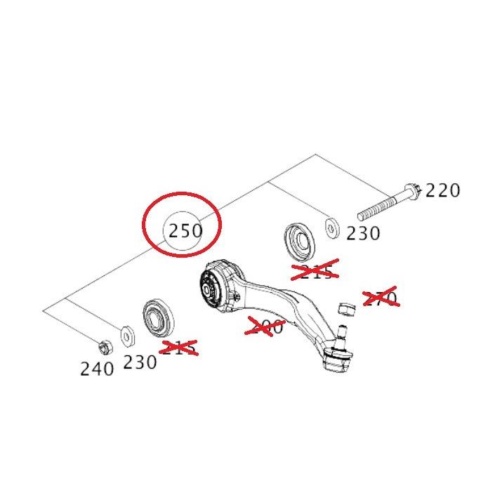 Mercedes-Benz ベンツ アライメント調整ボルトキット キャンバーボルトキット 0003331071 片側分 優良品 : Bay ...