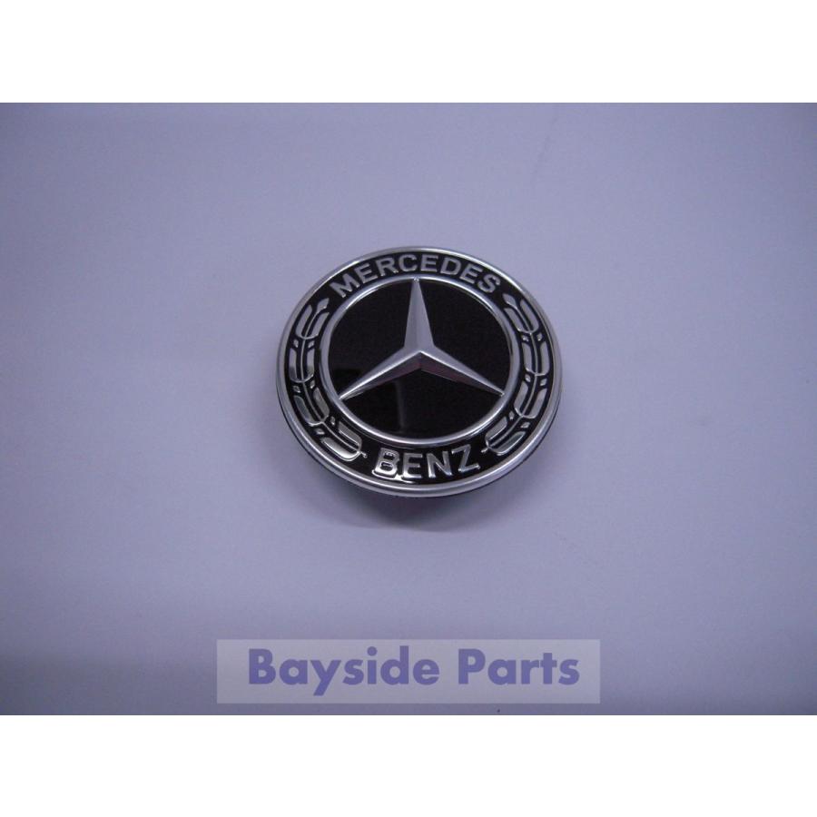 Mercedes-Benz（メルセデス・ベンツ） ベンツ フードエンブレム ボンネットエンブレム ローレルリース ブラック W205 W213 ...