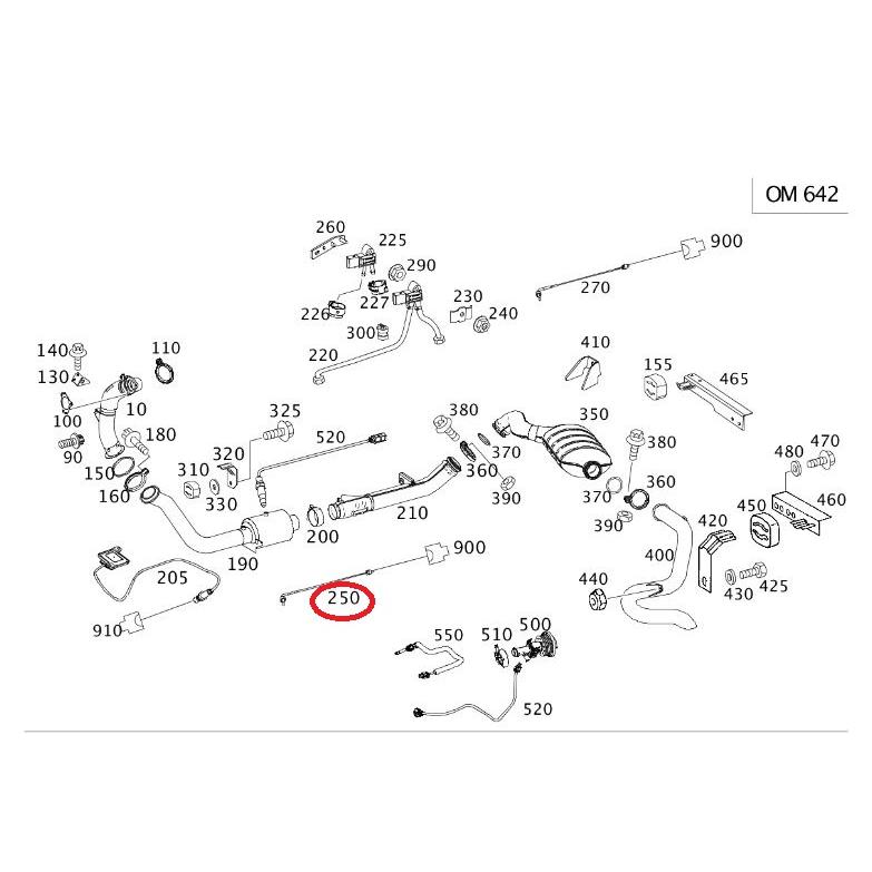 Mercedes-Benz ベンツ Gクラス W463 GLクラス X164 GLE W166 Mクラス W164 排気温度センサー フロント ...