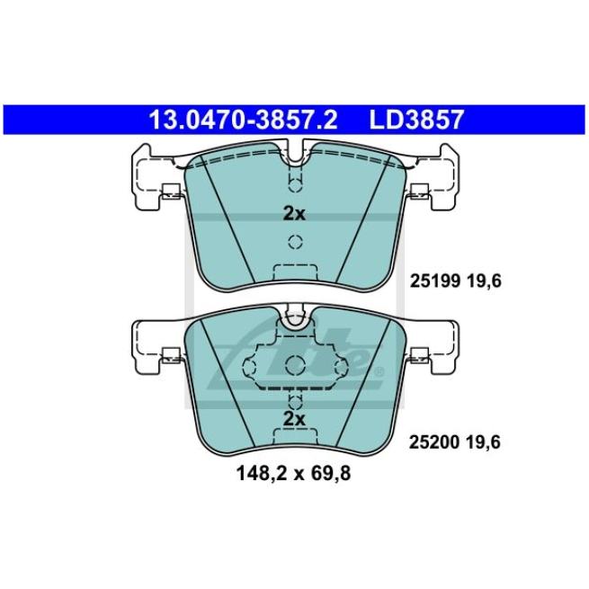 BMW ATE セラミック ブレーキ パッド フロント F20 F30 F22 F25 F26 等 34106799801 ...