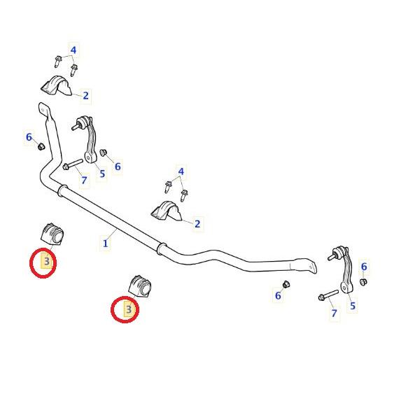 JAGUAR ジャガー フロント スタビブッシュ スタビライザーブッシュ 左右セット F-タイプ Sタイプ XE XF XJ XK ...