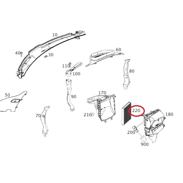 Mercedes-Benz ベンツ エアコンフィルター ダストフィルター キャビンフィルター 外気用 W205 W213 W166 W253 ...