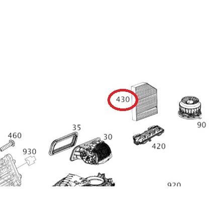 Mercedes-Benz ベンツ エアコンフィルター ダストフィルター キャビンフィルター 内気用 2058350147 ...