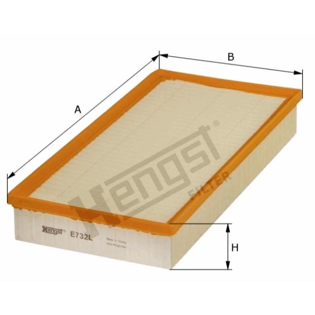 PORSCHE エアーフィルター エアーエレメント ポルシェ カイエン 95511013100 95811013000 1個 E732L ...