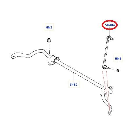 ランドローバー フロント スタビリンクロッド スタビライザー リンク ロッド ディスカバリースポーツ イヴォーク 左右共通 片側分 1本 ...