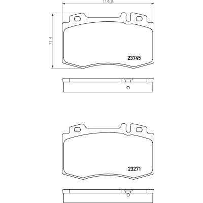Mercedes-Benz 低ダスト HELLA PAGID シルベラミック ブレーキパッド フロント ベンツ W203 W211 W219 ...