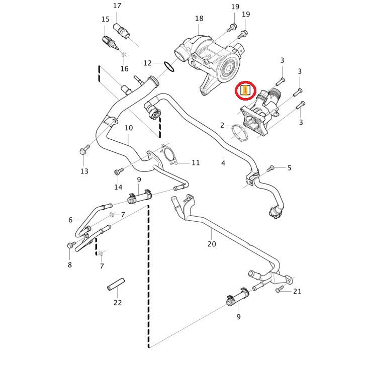ボルボ サーモスタット S60 S90 V40 V60 XC40 XC60 XC90 等 31686046 31293767 優良品 ...