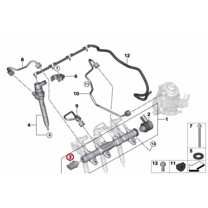 BMW ミニ フューエルプレッシャーセンサー 13538577623 優良品 : Bay side parts - 通販 - Yahoo!ショッピング