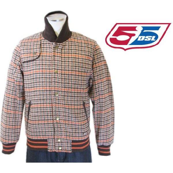 55DSL フィフティーファイブ ディーゼル メンズ アウター ジャケット ブルゾン 千鳥格子 スタジャン JAOMY JACKET ...