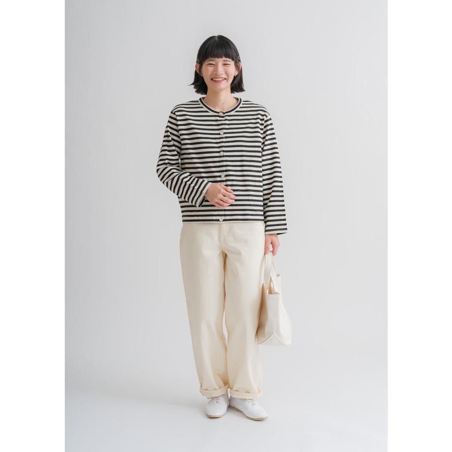 【即納】クルーネックボーダーカーディガン トップス 長袖 綿100％ 羽織 冷房対策 春夏 新作 : 服市場バザール BAZAR. - 通販 - Yahoo!ショッピング