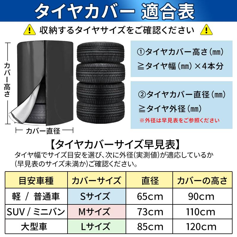 タイヤカバー 4本 屋外 420d 防水 車 軽自動車 収納 保管 タイヤ袋 厚手 ジムニー スペアタイヤカバー 車用SUV 丈夫 屋内 : BAZS - 通販 - Yahoo!ショッピング