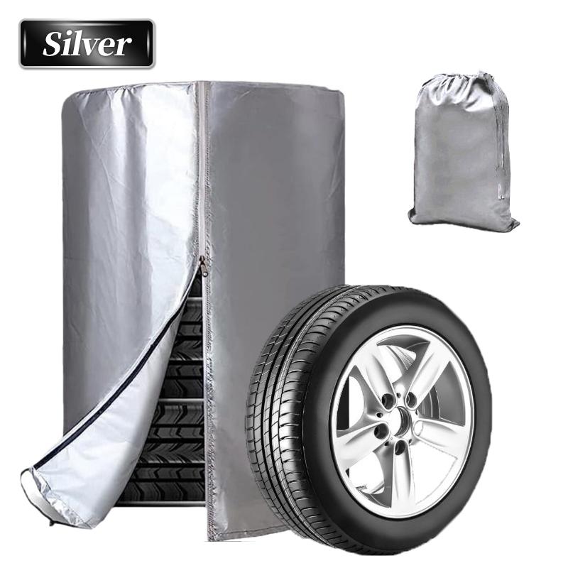 タイヤカバー 4本 屋外 420d 防水 車 軽自動車 収納 保管 タイヤ袋 厚手 ジムニー スペアタイヤカバー 車用SUV 丈夫 屋内 : BAZS - 通販 - Yahoo!ショッピング