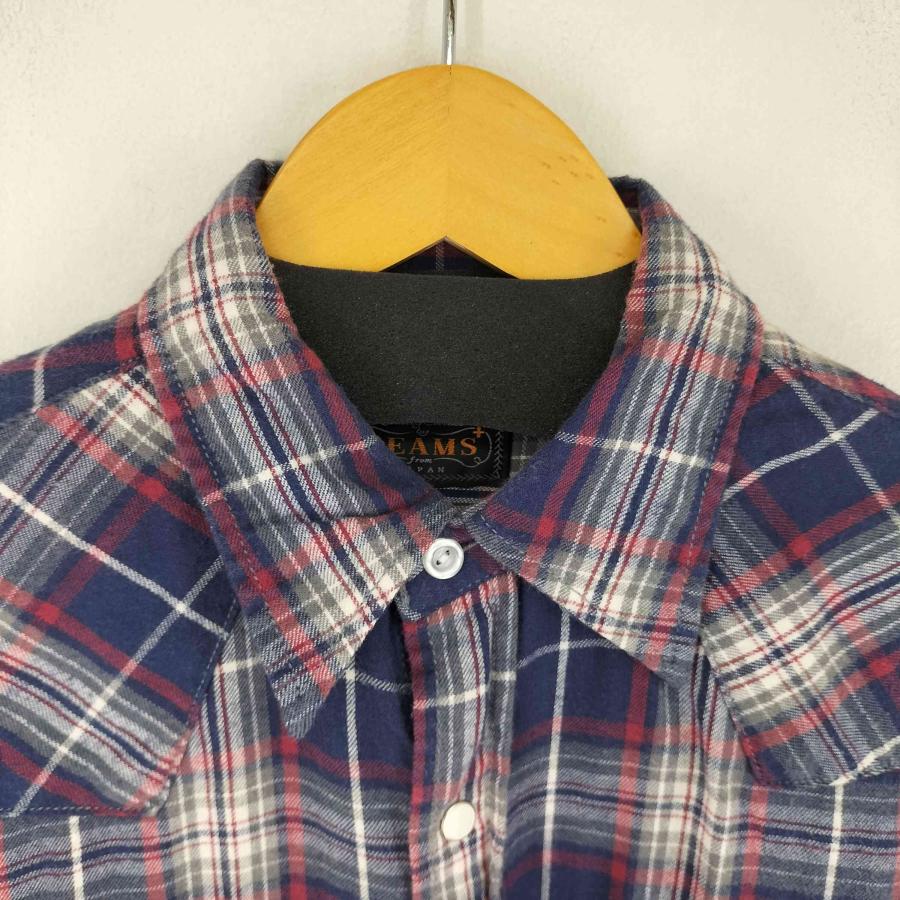 BEAMS+（ビームスプラス） L/S チェック ウエスタンシャツ メンズ 表記