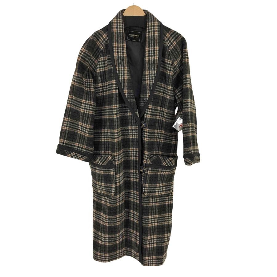 USED古着(ユーズドフルギ) OSCARICH チェック メルトンガウンコート