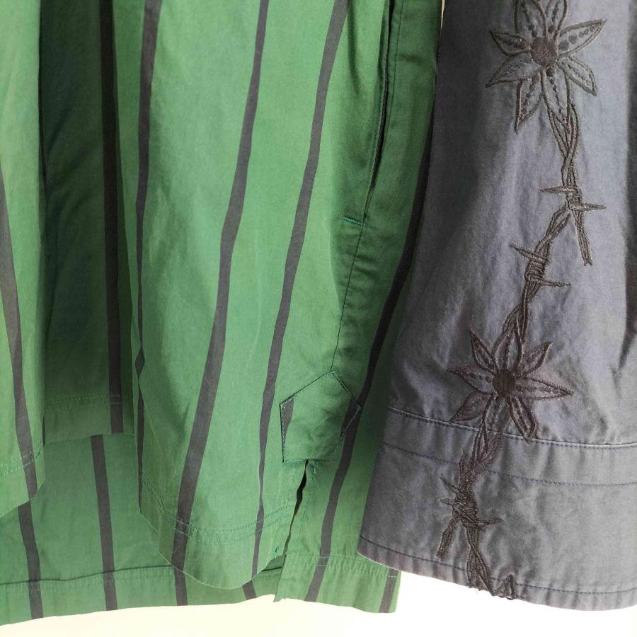 sacai（サカイ） ×Dr.Woo 19ss フラワー刺繍レイヤードプルオーバー